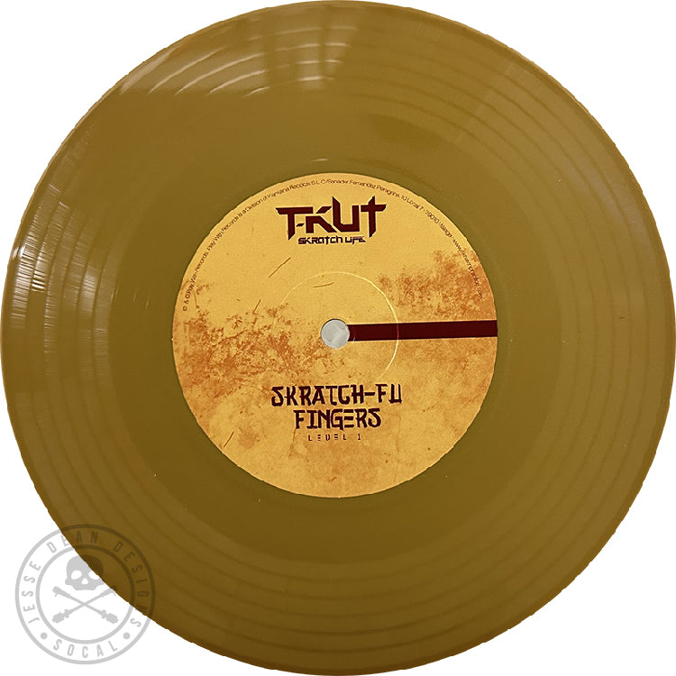 DJ T-KUT- SKRATCH FU-FINGERS PRACTICE - 7IN (GOLD) – Jesse Dean Designs