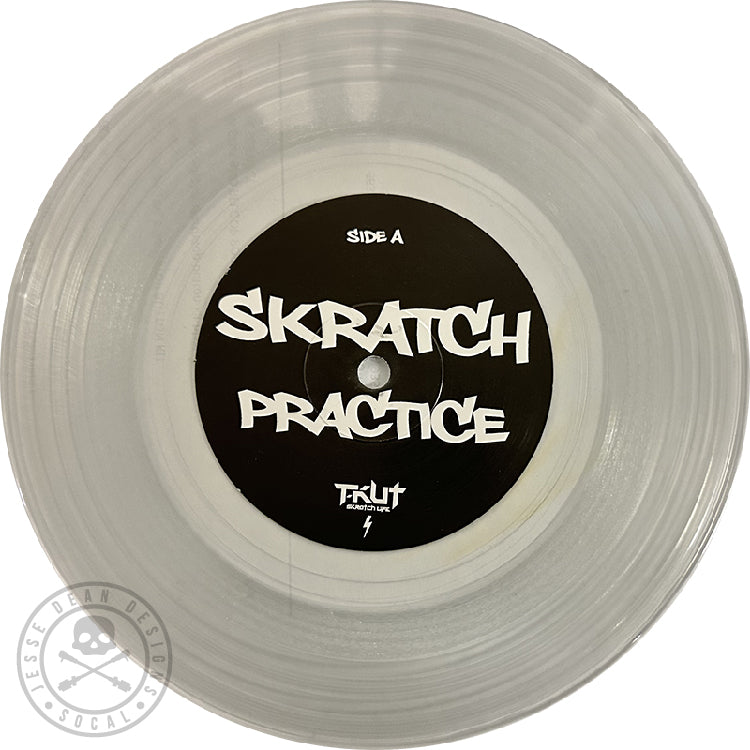 DJ T-KUT - SKRATCH PRACTICE VOL 1 - 7IN (CLEAR VINYL) – Jesse Dean Designs