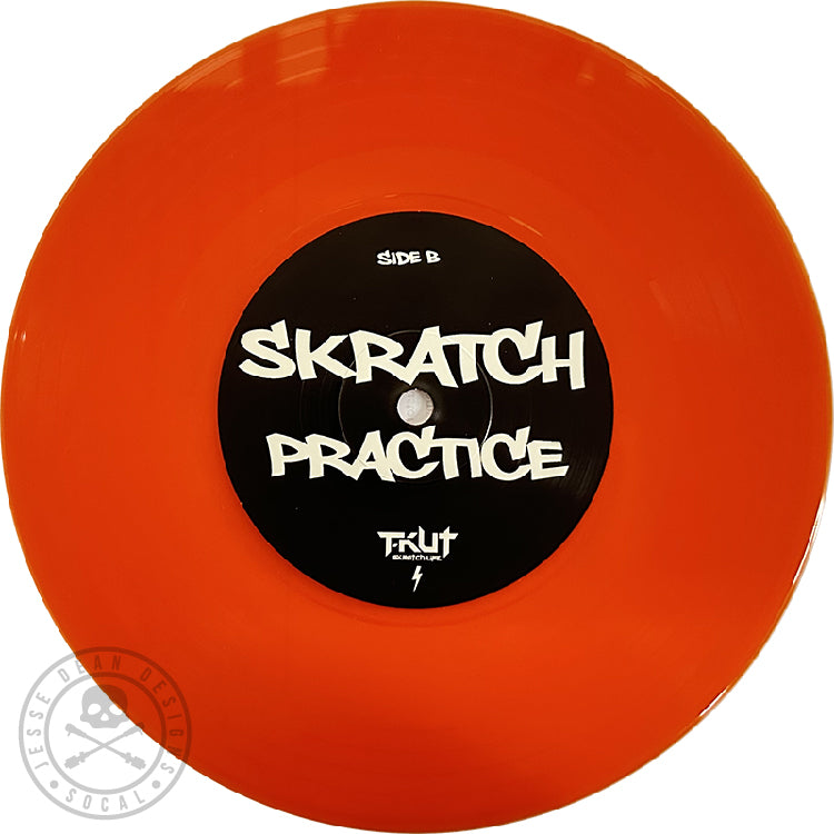 DJ T-KUT - SKRATCH PRACTICE VOL 1 - 7IN (ORANGE VINYL) – Jesse Dean Designs