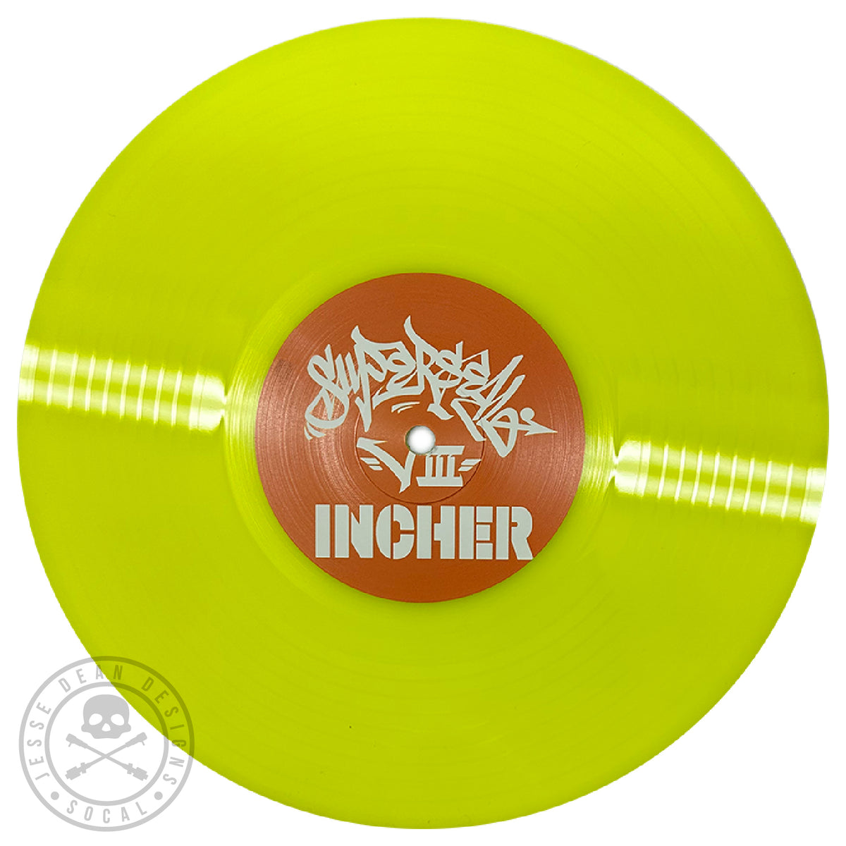 SUPERSEAL 8" - 8IN VINYL (NEON YELLOW) – Jesse Dean Designs